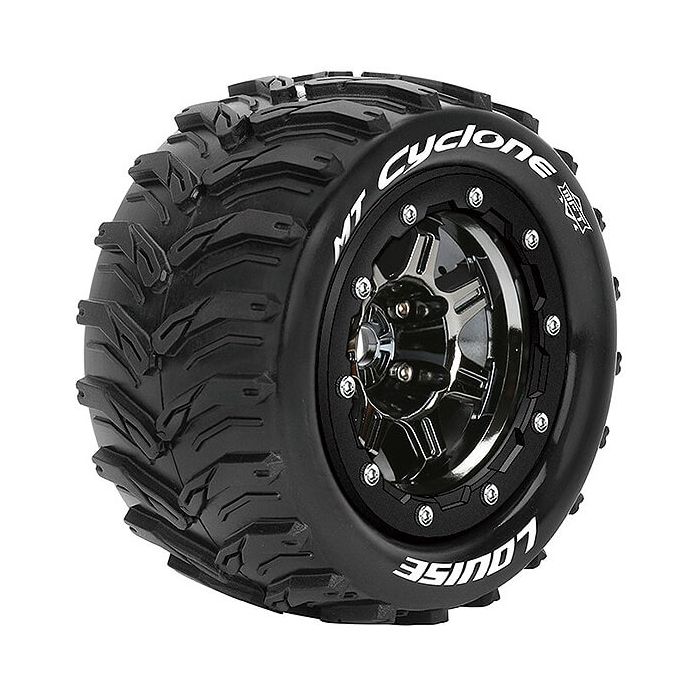 Louise RC MT-Cyclone T-Maxx Soft 1/2 ET (17mm Hex) Wheels & Tyres (Pair)