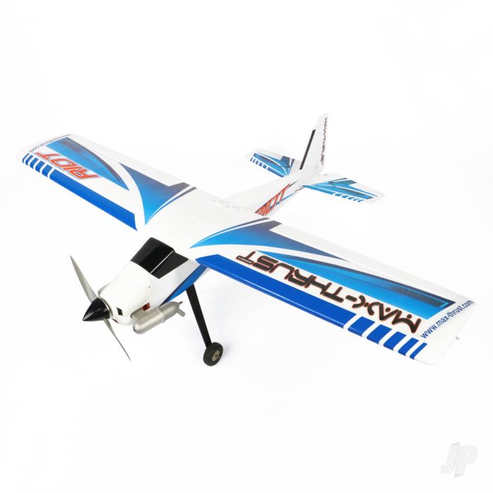 Max-Thrust Riot Balsa ARTF RC Plane (54in) – Blue