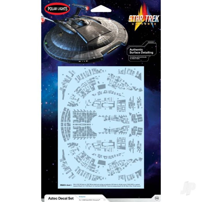 AMT Star Trek 1:1000 Scale NX-01 U.S.S. Enterprise Aztec Plastic Kit ...