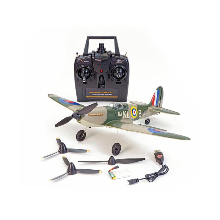 Volantex Spitfire 4ch 400mm Brushed W/Gyro EPP RTF RC Plane